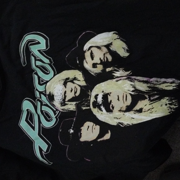Tops | Womens Xl Poison Band Tshirt | Poshmark